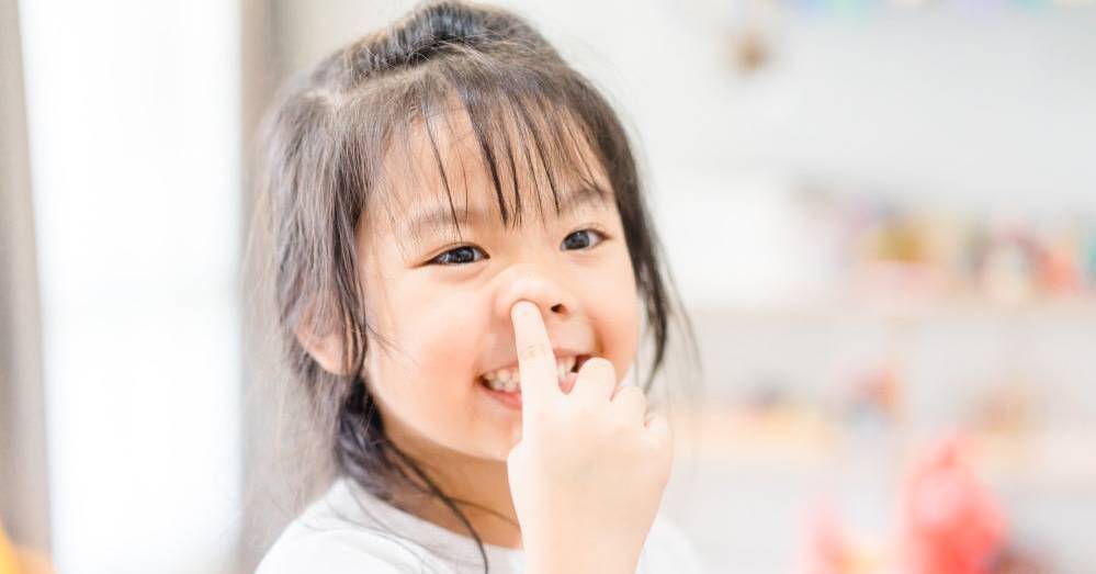 Black Kid Picking Nose